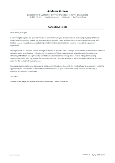 6 Professional Flight Attendant Cover Letter Examples and Template for ...