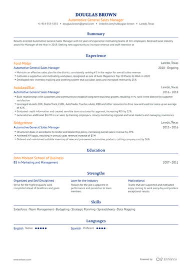 5 General Manager Resume Examples & Guide for 2024
