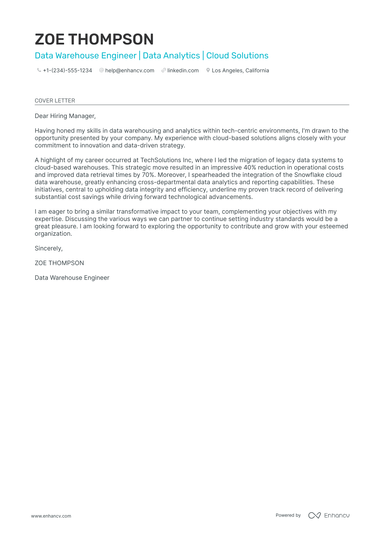 21 Professional Data Engineer Cover Letter Examples and Template for ...