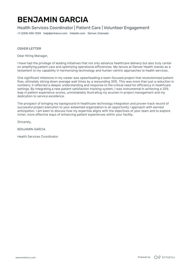 4 Professional Volunteer Cover Letter Examples and Template for 2025 ...