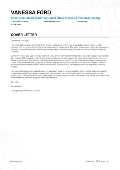 11 Professional Research Assistant Cover Letter Examples and Template ...