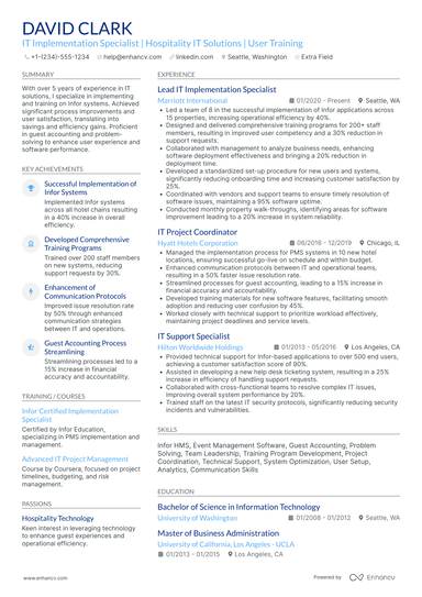 12 Implementation Manager Resume Examples & Guide for 2025