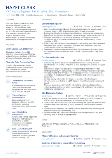 29 SQL Developer Resume Examples & Guide for 2025