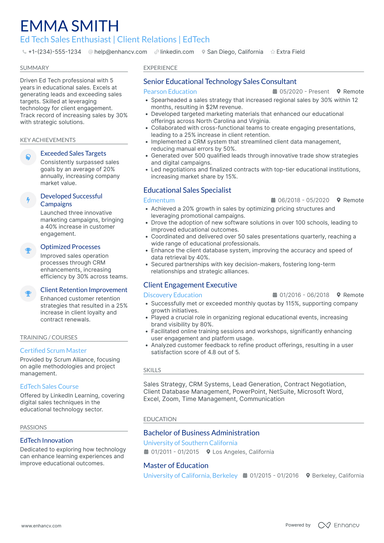 17 Tech Sales Resume Examples & Guide for 2025