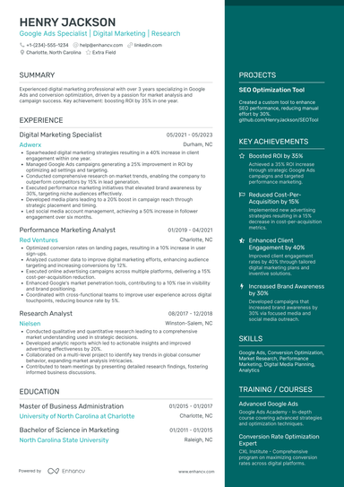 18 Google Resume Examples & Guide for 2025