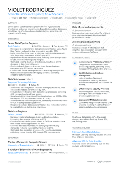26 Data Engineer Resume Examples & Guide for 2025