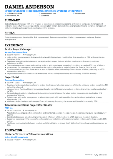 36 Project Manager Resume Examples, Templates & Guide for 2025