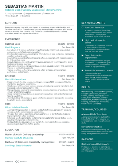 24 Cook Resume Examples That Got Jobs for 2025
