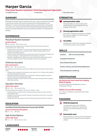 7 Day Care Teacher Resume Examples & Guide for 2024