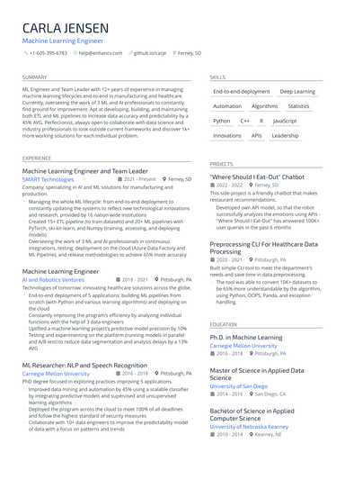 19 Data Scientist Resume Examples & Guide for 2025