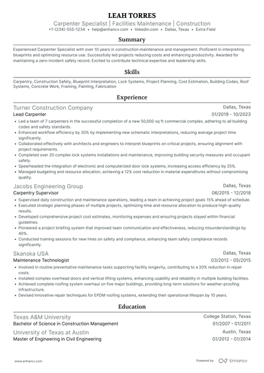 19 Contractor Resume Examples & Guide for 2025