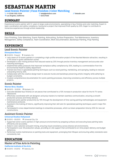 20 Painter Resume Examples That Got Jobs for 2025