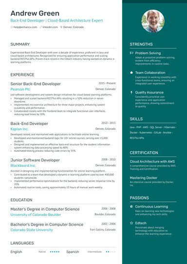 41 Web Developer Resume Examples & Guide for 2025