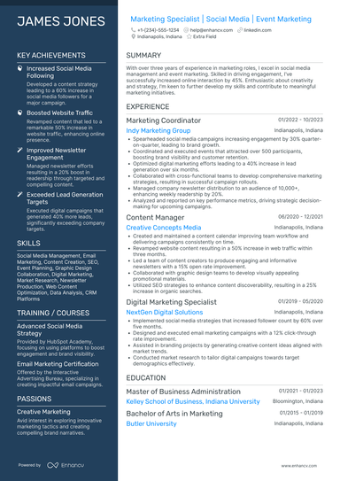 19 Email Marketing Resume Examples & Guide for 2025