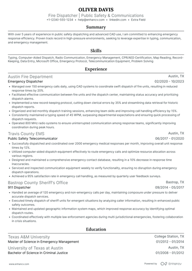 20 Firefighter Resume Examples, Templates & Guide for 2025