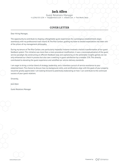 10 Professional Hotel General Manager Cover Letter Examples and ...