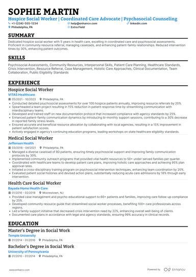 26 Social Worker Resume Examples, Templates & Guide for 2025