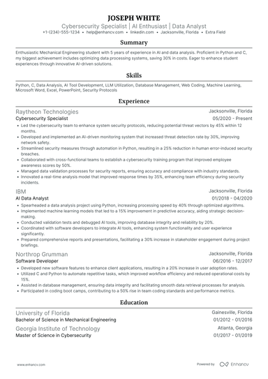 15 Engineering Student Resume Examples & Guide for 2025