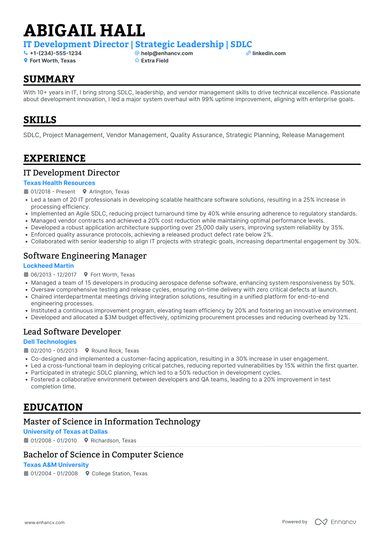 22 IT Resume Examples & Guide for 2025