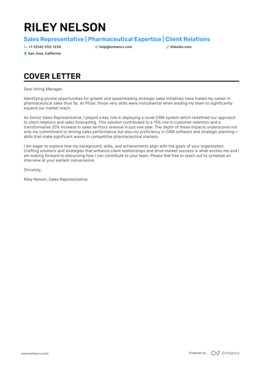 2 Professional Medical Sales Cover Letter Examples and Template for ...