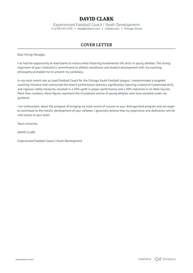 6 Professional Athlete Cover Letter Examples and Template for 2024 ...