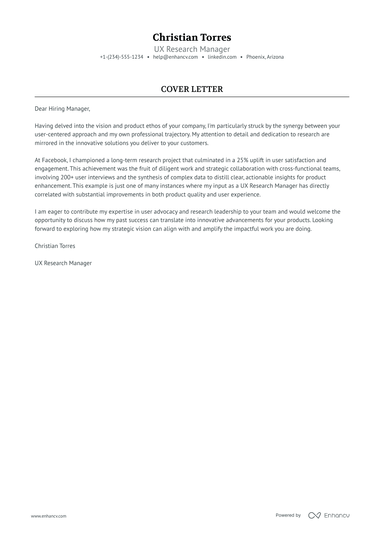 13 Professional Researcher Cover Letter Examples and Template for 2025 ...