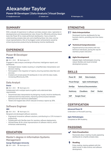 19 Power BI developer Resume Examples & Guide for 2025