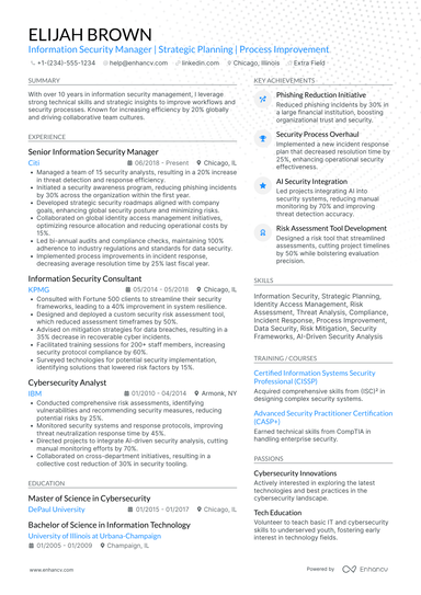 23 Security Manager Resume Examples That Got Jobs for 2025