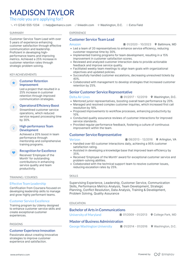 39 Customer Service Resume Examples & Guide for 2025