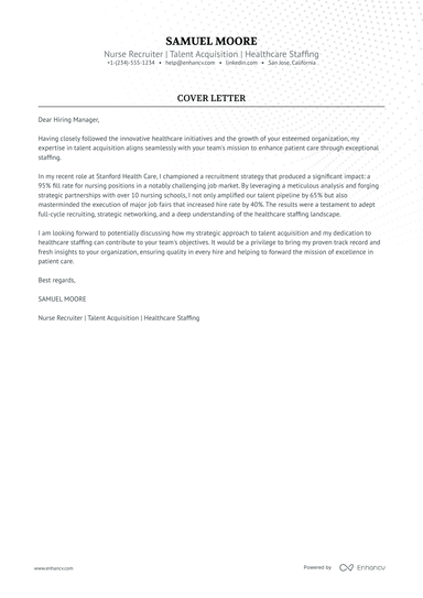 15 Professional Recruiter Cover Letter Examples and Template for 2024 ...