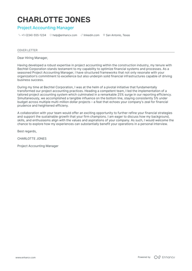 32 Professional Accountant Cover Letter Examples and Template for 2025 ...