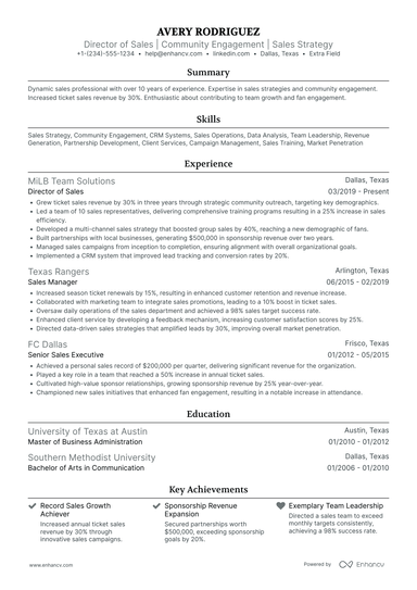 27 Director Resume Examples & Guide for 2025
