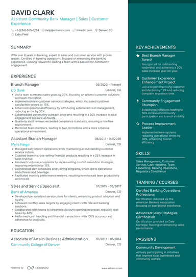 22 Bank Manager Resume Examples That Got Jobs for 2025
