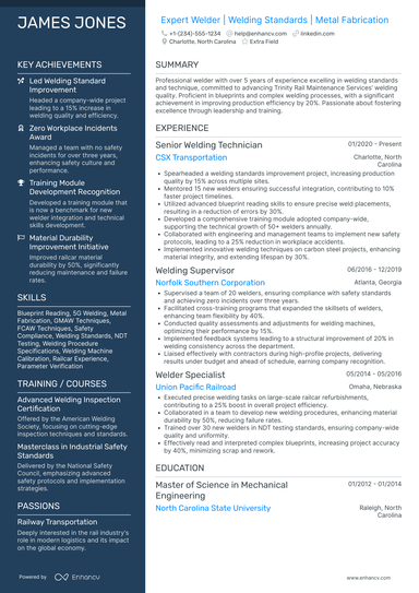 24 Welder Resume Examples That Got Jobs for 2025