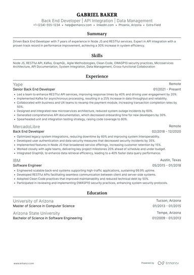 18 Entry-Level Software Engineer Resume Examples & Guide for 2025