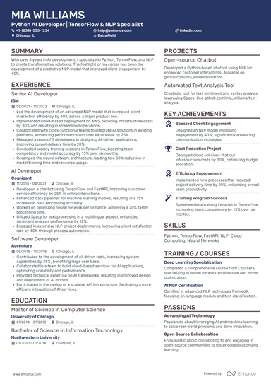 23 Python Developer Resume Examples, Templates & Guide for 2025