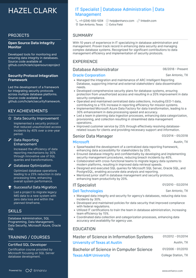 18 IT Specialist Resume Examples & Guide for 2025