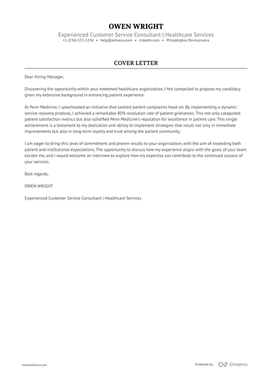 25 Professional Customer Service Cover Letter Examples and Template for ...