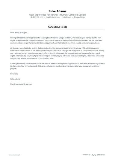 13 Professional Researcher Cover Letter Examples and Template for 2025 ...