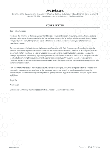 4 Professional Volunteer Cover Letter Examples and Template for 2025 ...