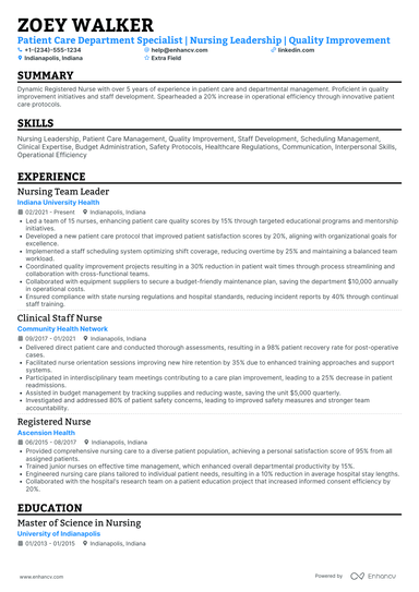 17 Nurse Educator Resume Examples & Guide for 2025