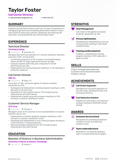 4 Call Center Representative Resume Examples & Guide for 2024