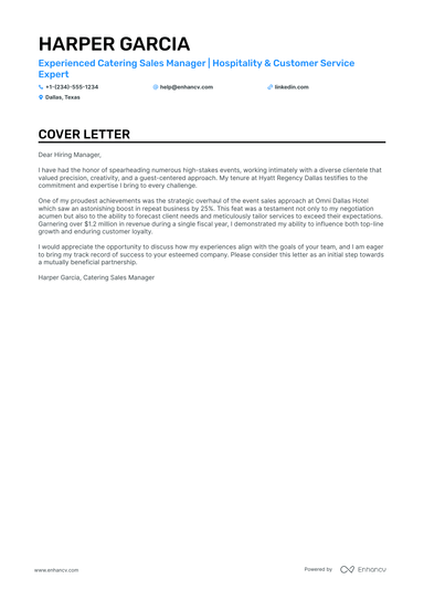 9 Professional Catering Cover Letter Examples and Template for 2024 ...