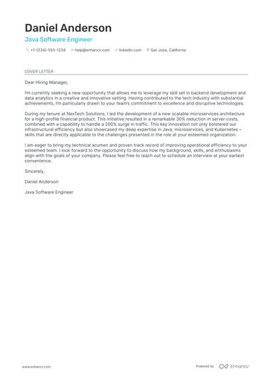 6 Professional Software Developer Cover Letter Examples and Template ...