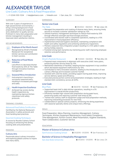 24 Cook Resume Examples That Got Jobs for 2025
