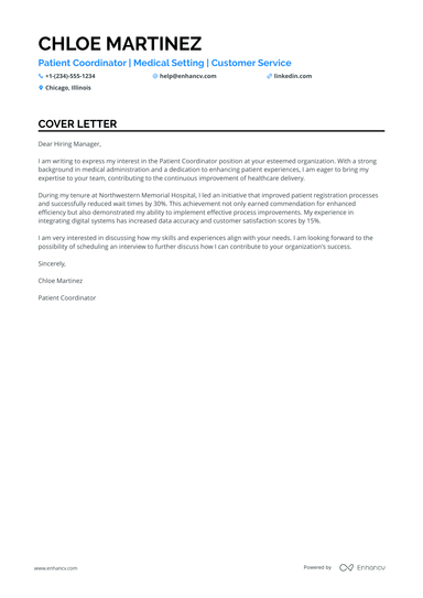 5 Professional Patient Service Representative Cover Letter Examples and ...
