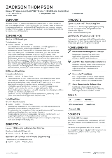 41 Web Developer Resume Examples & Guide for 2025