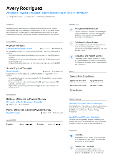 5 Physical Therapist Resume Examples & Guide for 2024