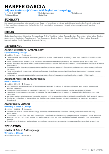 22 Professor Resume Examples That Got Jobs for 2025