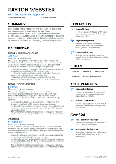 37 Retail Resume Examples & Guide for 2025